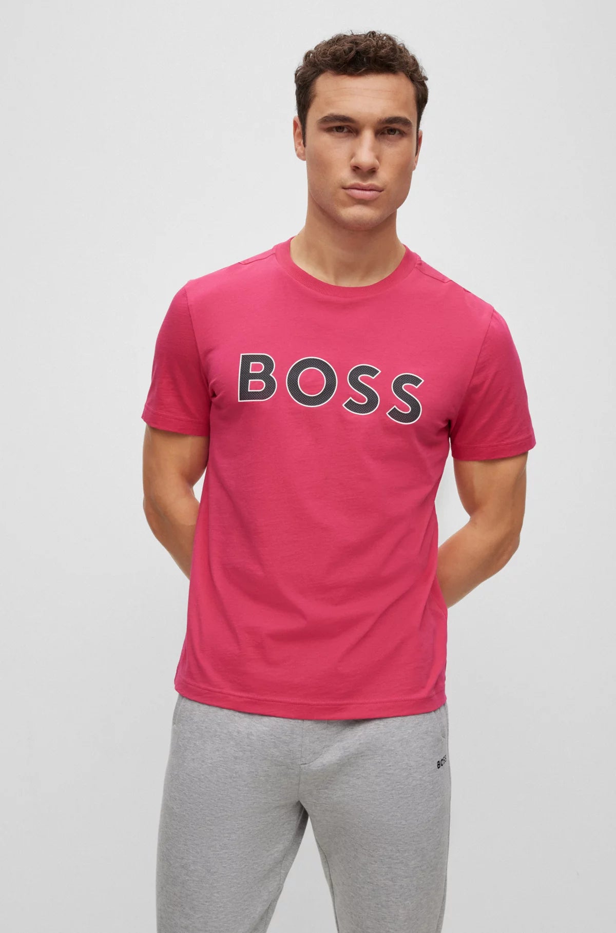 Hugo Boss Tee 1 Pink – The Hype Store