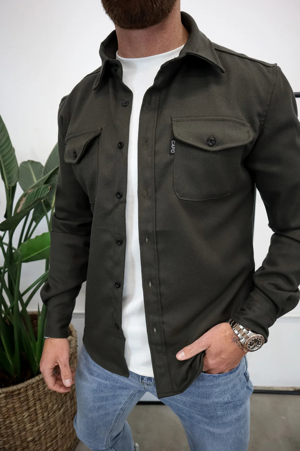 Capo Over shirt Khaki – The Hype Store